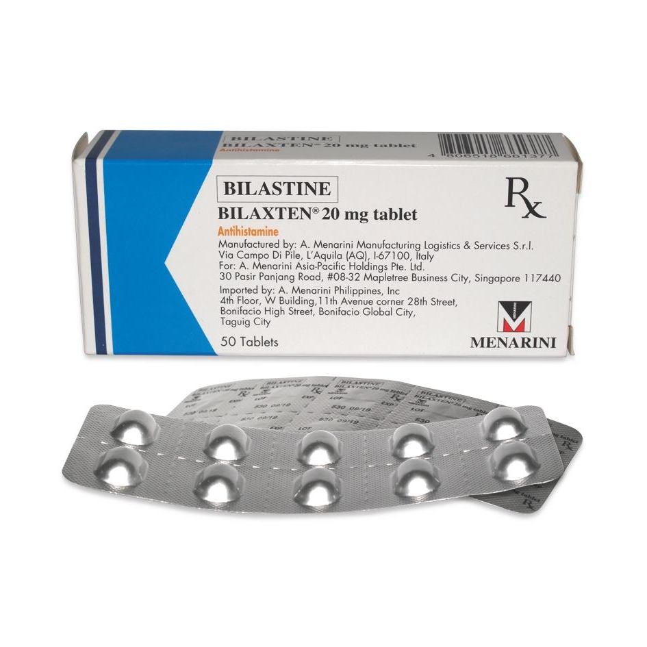 BILAXTEN Bilastine 20mg Tablet 1's price in the Philippines | MedsGo ...